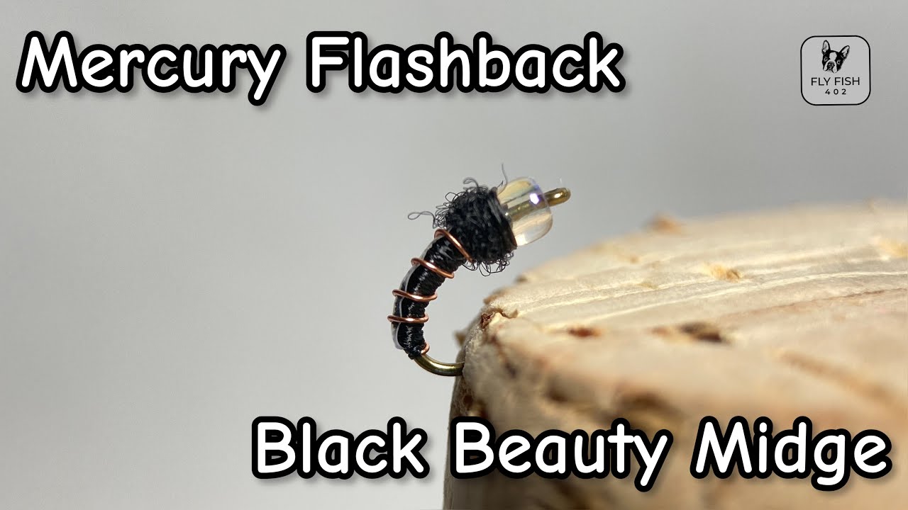 Mercury Flashback Black Beauty | Fly Tying Tutorial | Tiny Midge ...