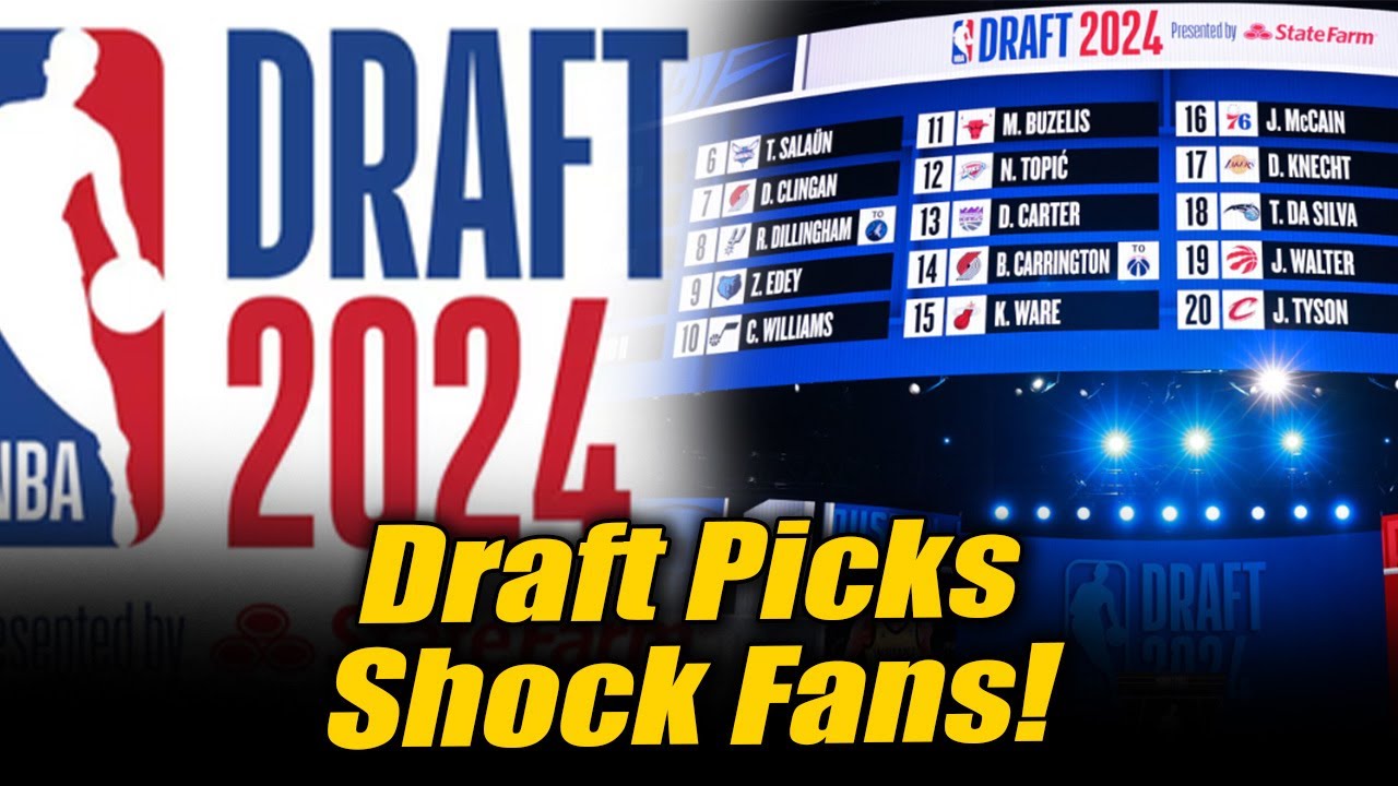 2024 NBA Draft Shockers: Unexpected First-Round Picks That Left Fans ...