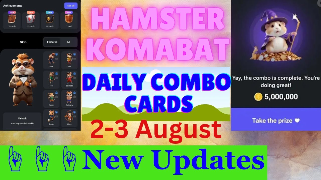 Hamster Kombat daily combo Cards | 2 August Hamster Kombat Daily Combo ...