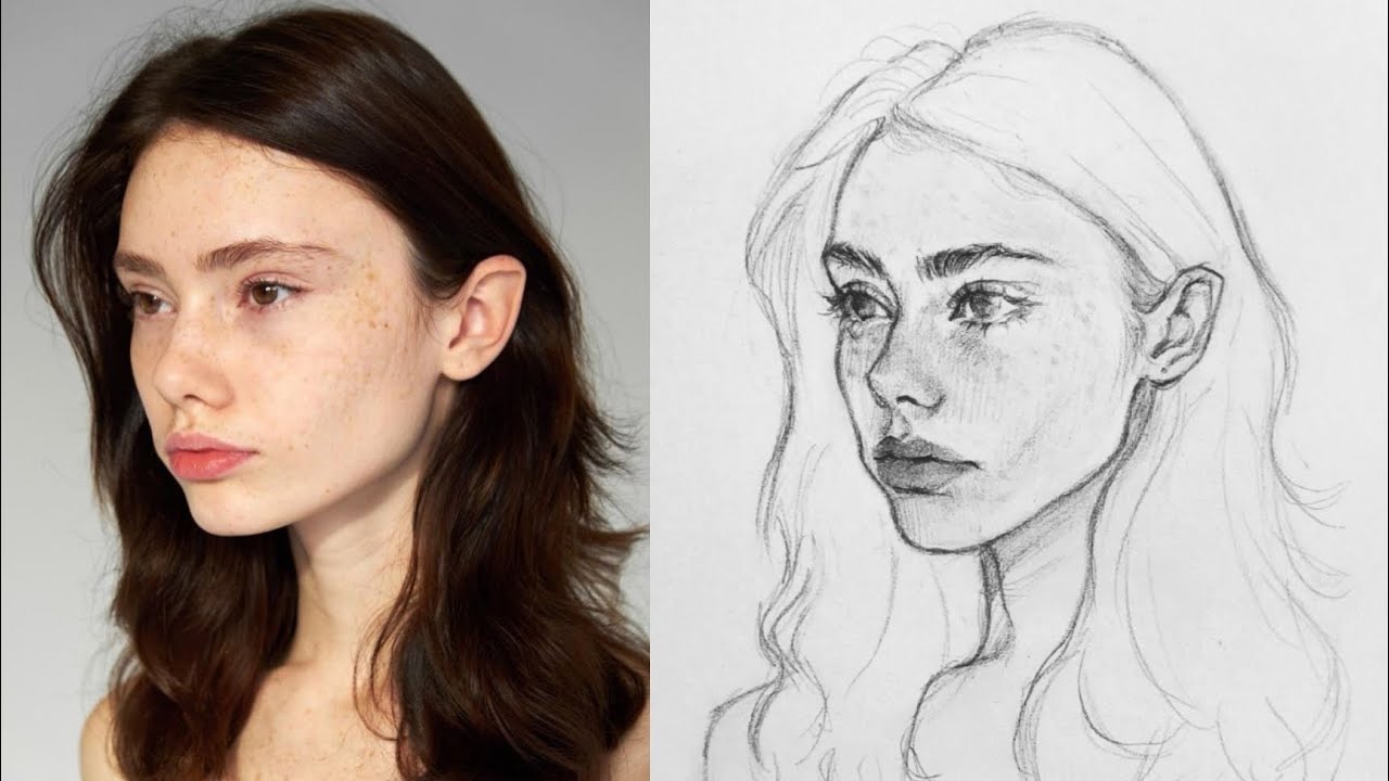 How to draw a Face using Loomis Method Step by step - YouTube