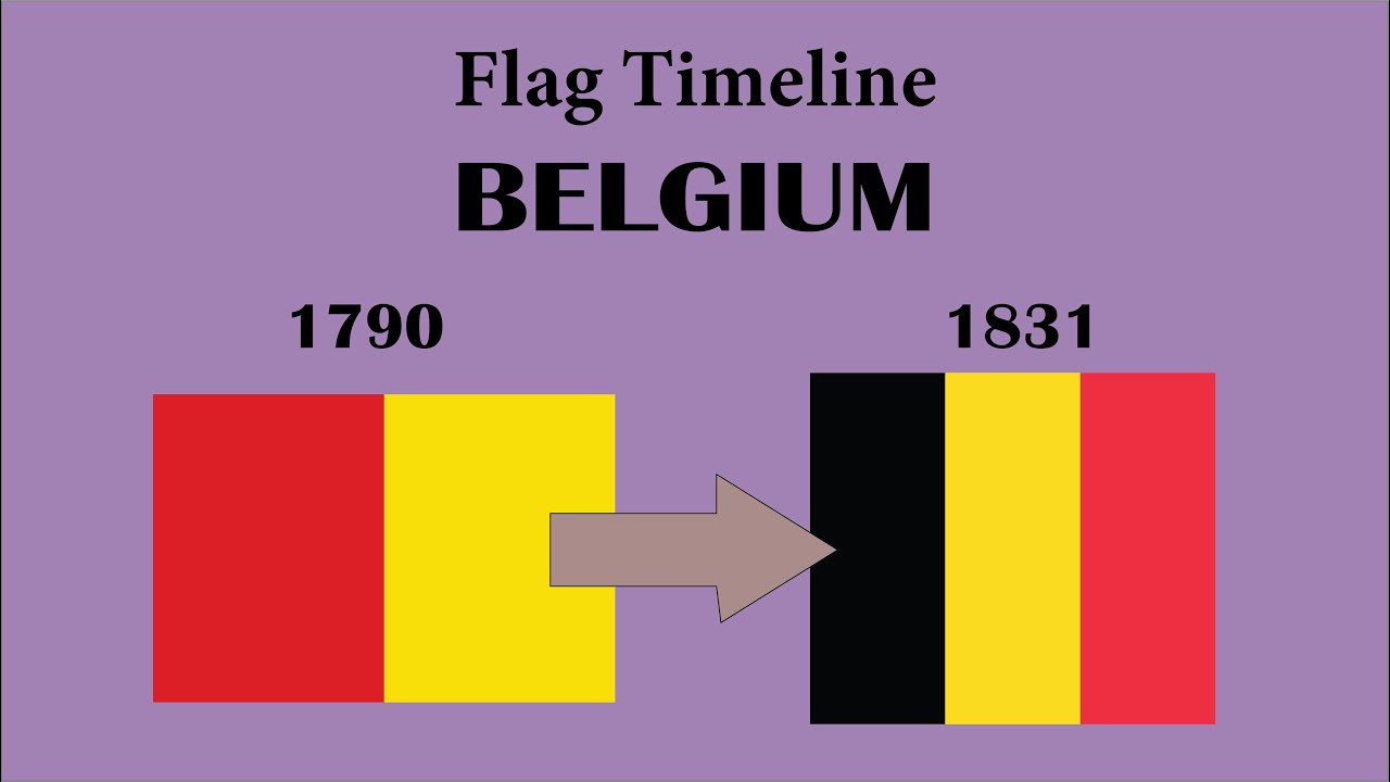Vlag Tijdlijn van België🇧🇪 | Chronologie du drapeau de la Belgique🇧🇪 ...