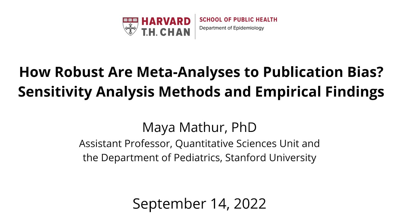 Maya Mathur Seminar, September 14, 2022 - YouTube