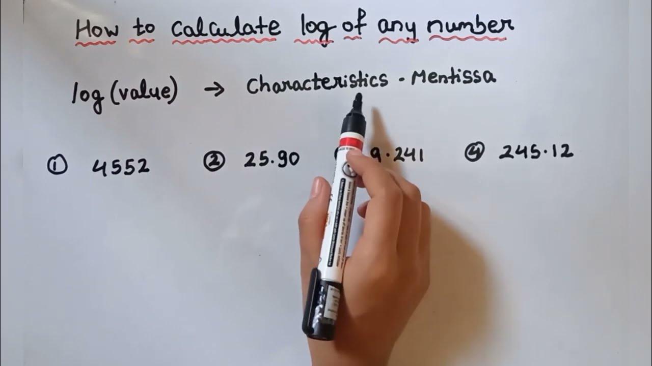 How to calculate log of any value - YouTube