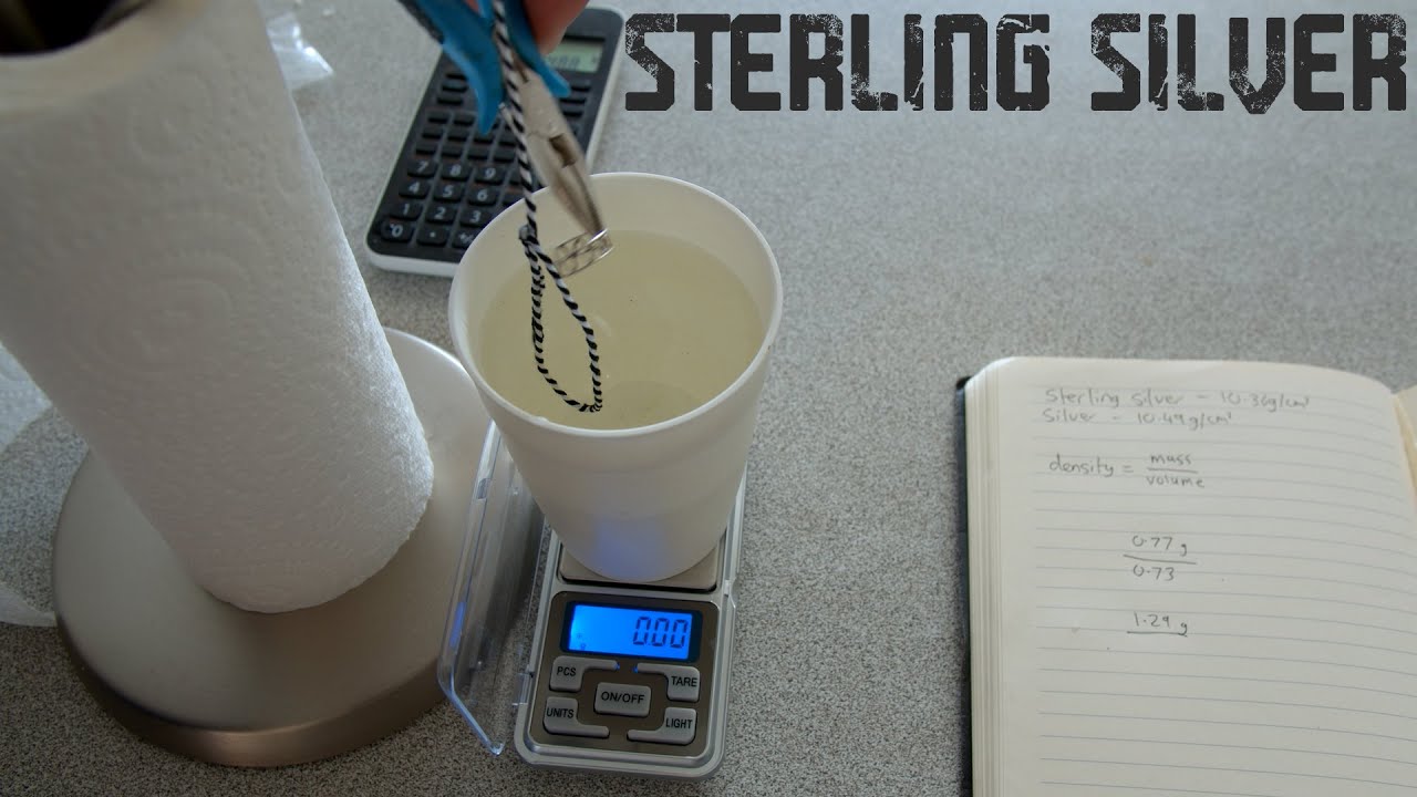 Measuring the density of silver - YouTube