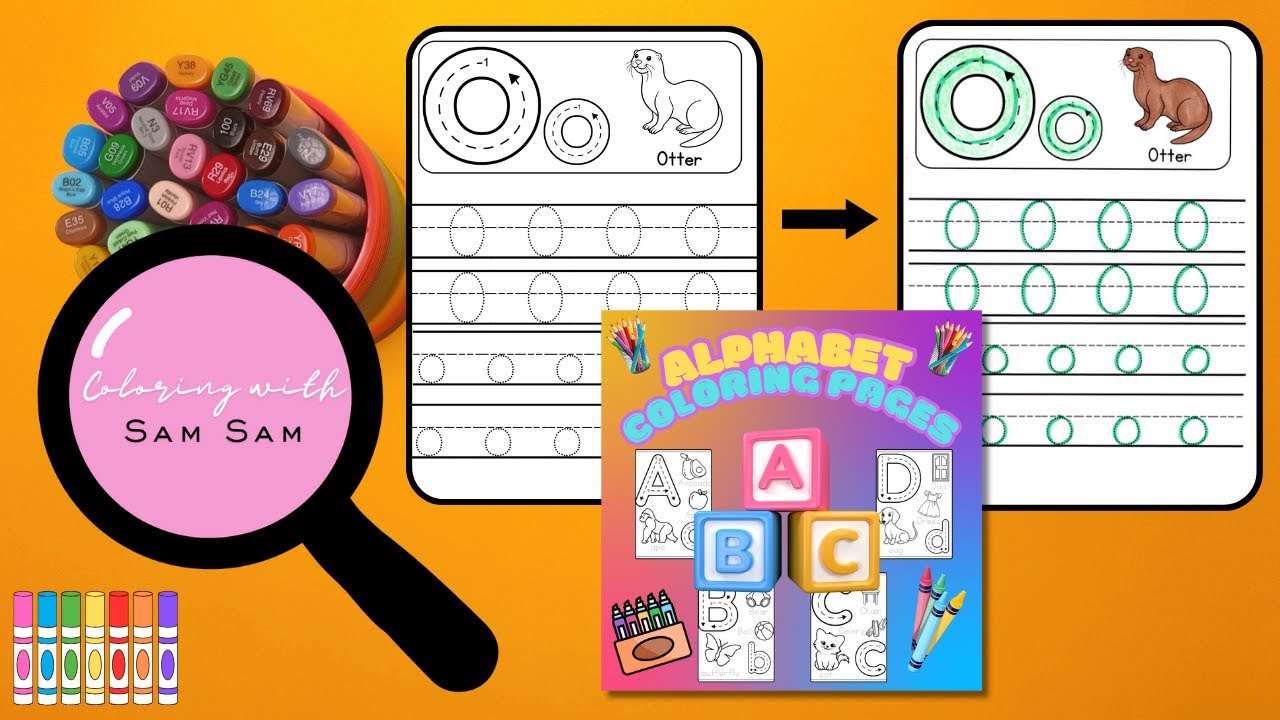 How to Write Alphabet & Letter O for Kids I Educational Fun Learn ...