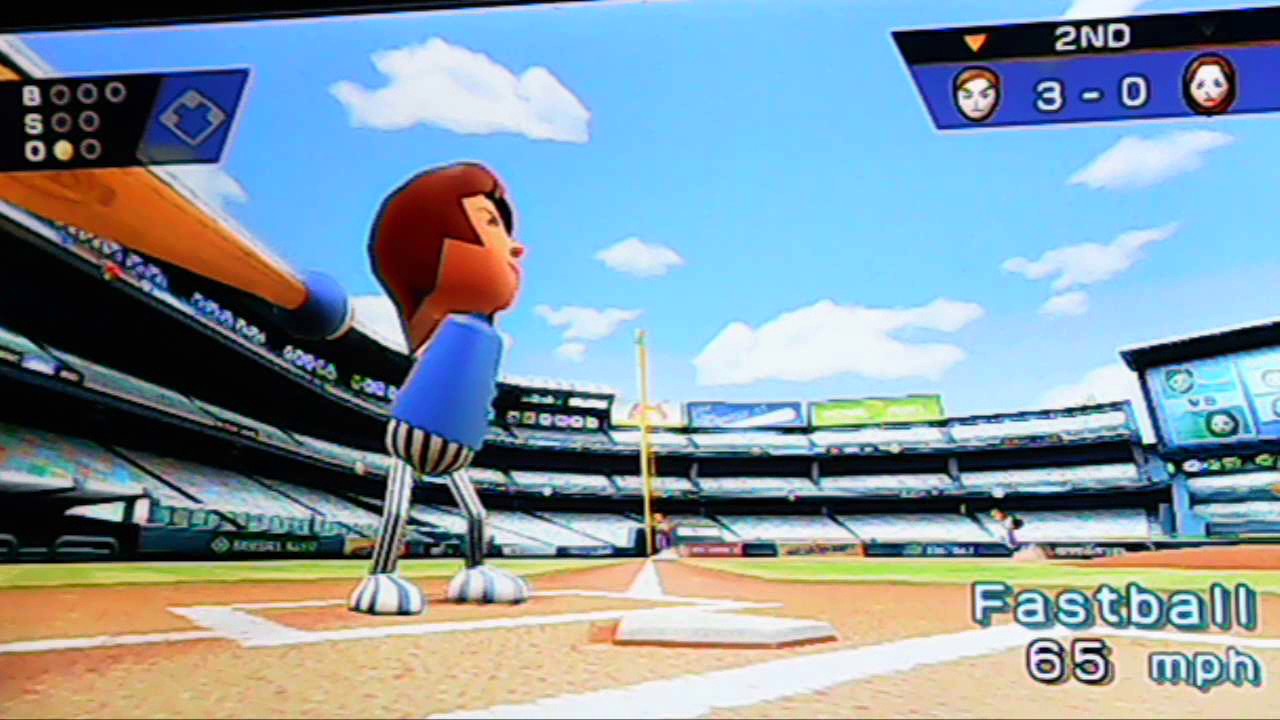 Mii Baseball Team vs Computer Team - YouTube