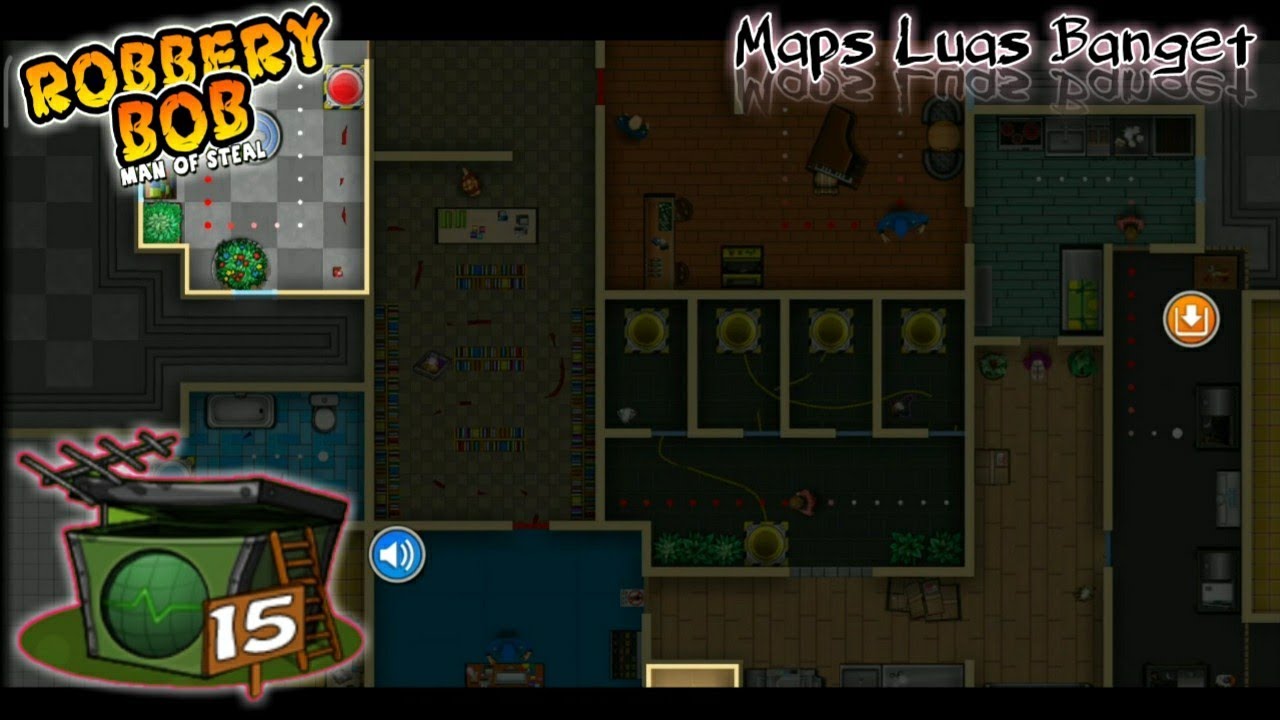 Robbery Bob Man Of Steal - Mission advanced Level 15 100%Done Maps Luas ...