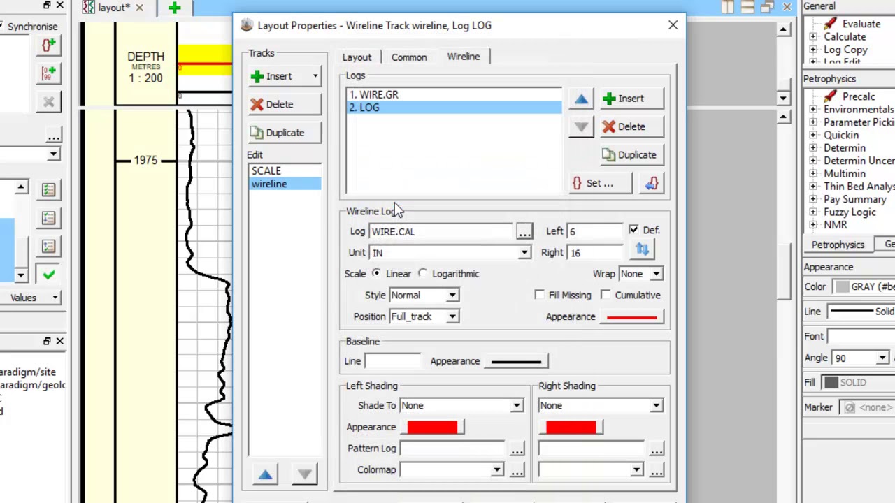 geolog 7 : lesson 2 draw logs - YouTube