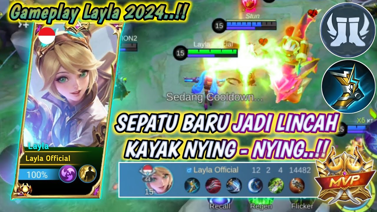 BEST BUILD LAYLA 2024 | ITEM TERBARU LAYLA | GAMEPLAY PRO PLAYER LAYLA ...