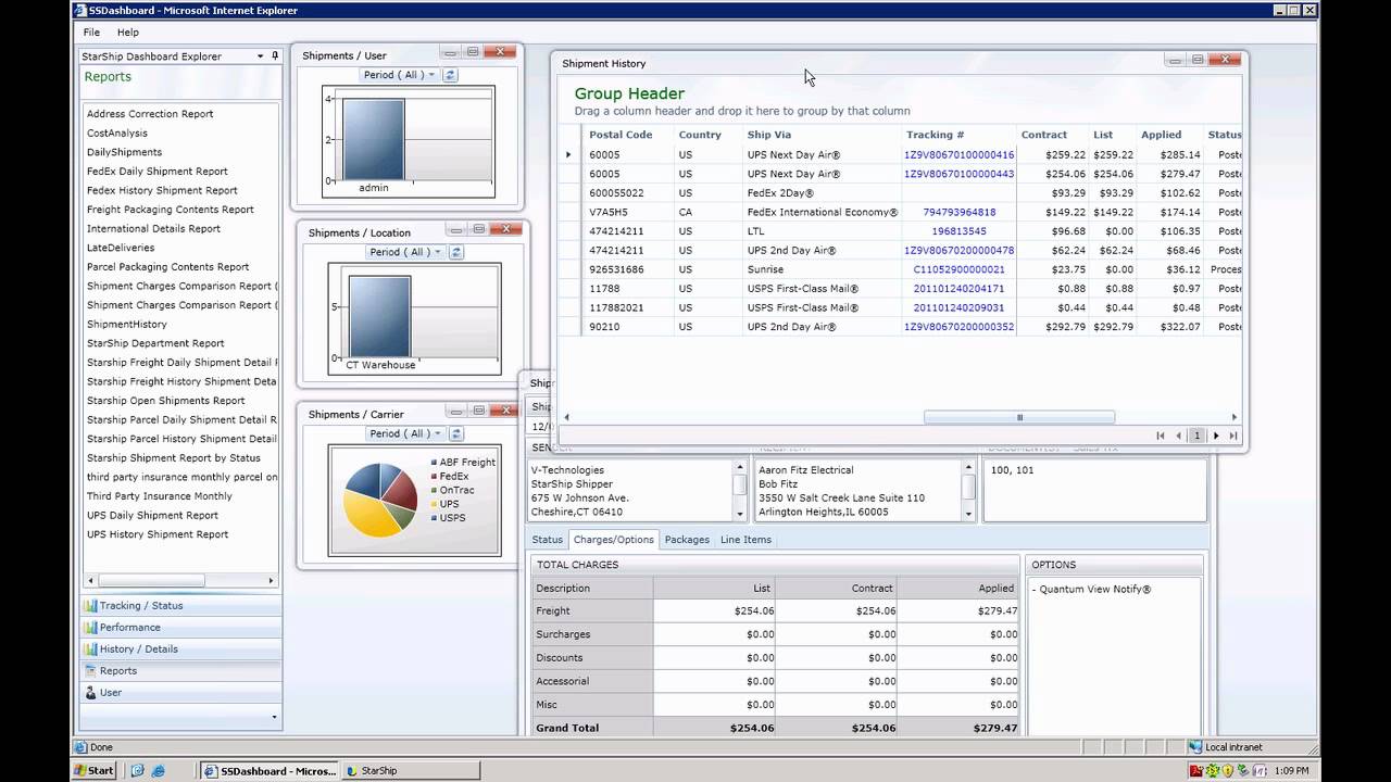 Shipping Software: StarShip V12 Dashboard - YouTube
