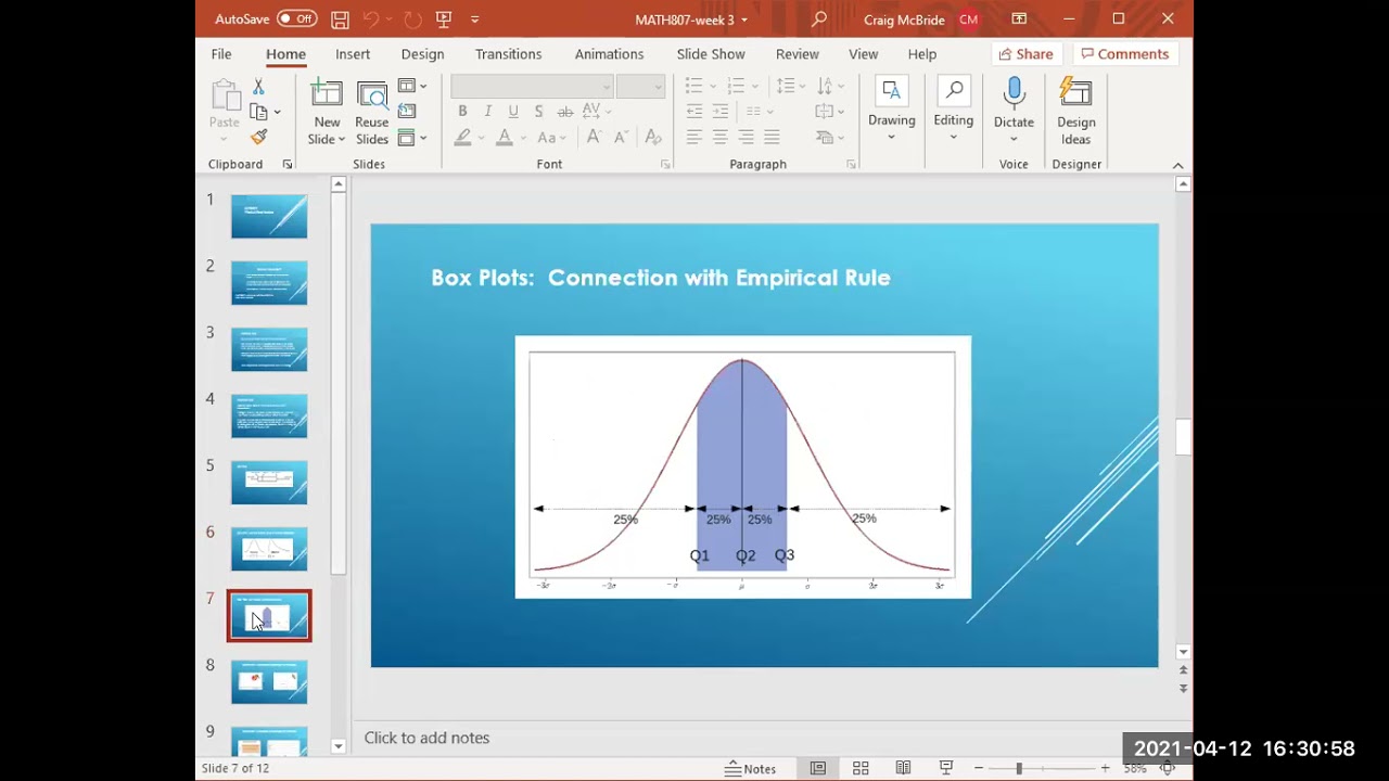 Franklin MATH 807 Week 3 Session 1 2021.04.12 - YouTube