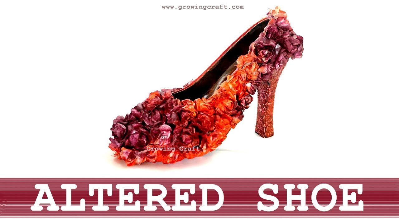 168. mixed media altered shoe - diy♥handmade gifts and decor-altered ...