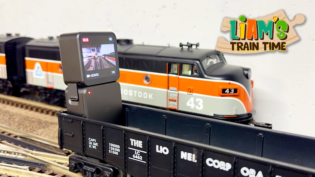 Thrilling Diesel Model Train Expedition with a Mini Camera - YouTube