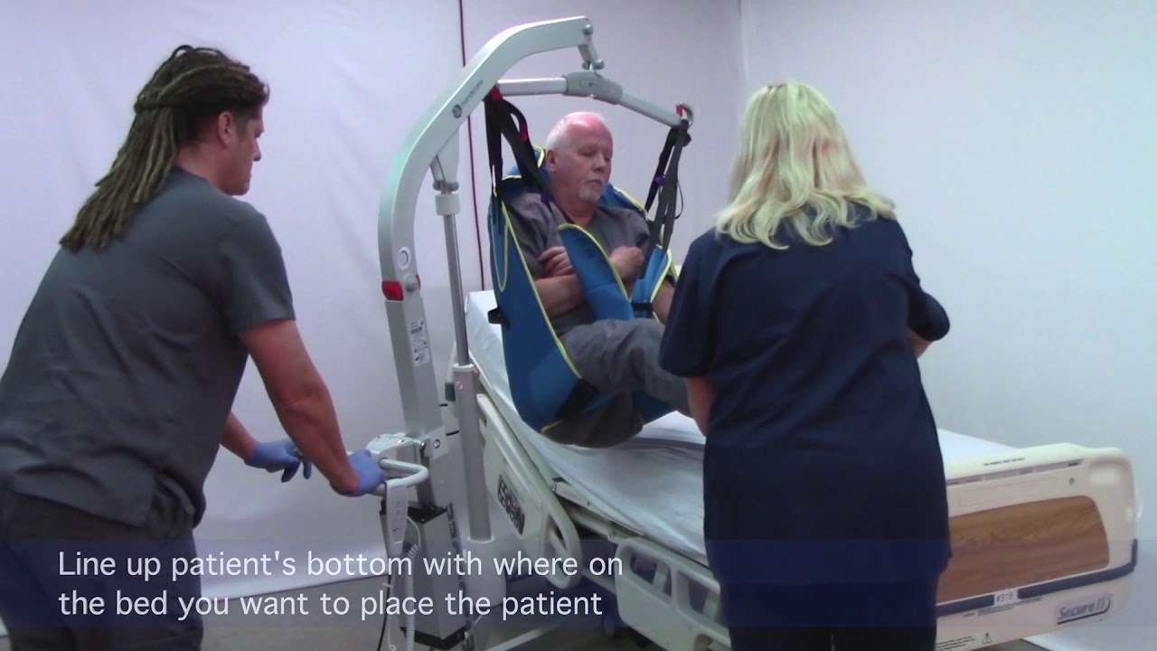 2020 AM Seat Sling - Transferring with a floor lift - YouTube