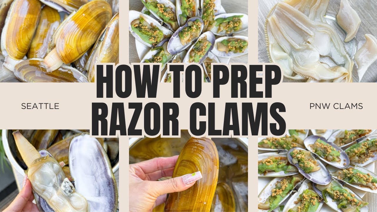 How to prep Razor Clams - YouTube