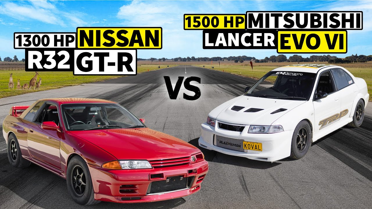 Street Race Legends Drag Race Duel! 1300hp Skyline GT-R vs 1480hp ...