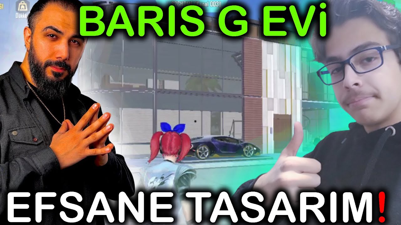 BARIŞ G'NİN EVİNE GİTTİM! 😱 EFSANE TASARIM VE DEKORASYON!! | PUBG ...