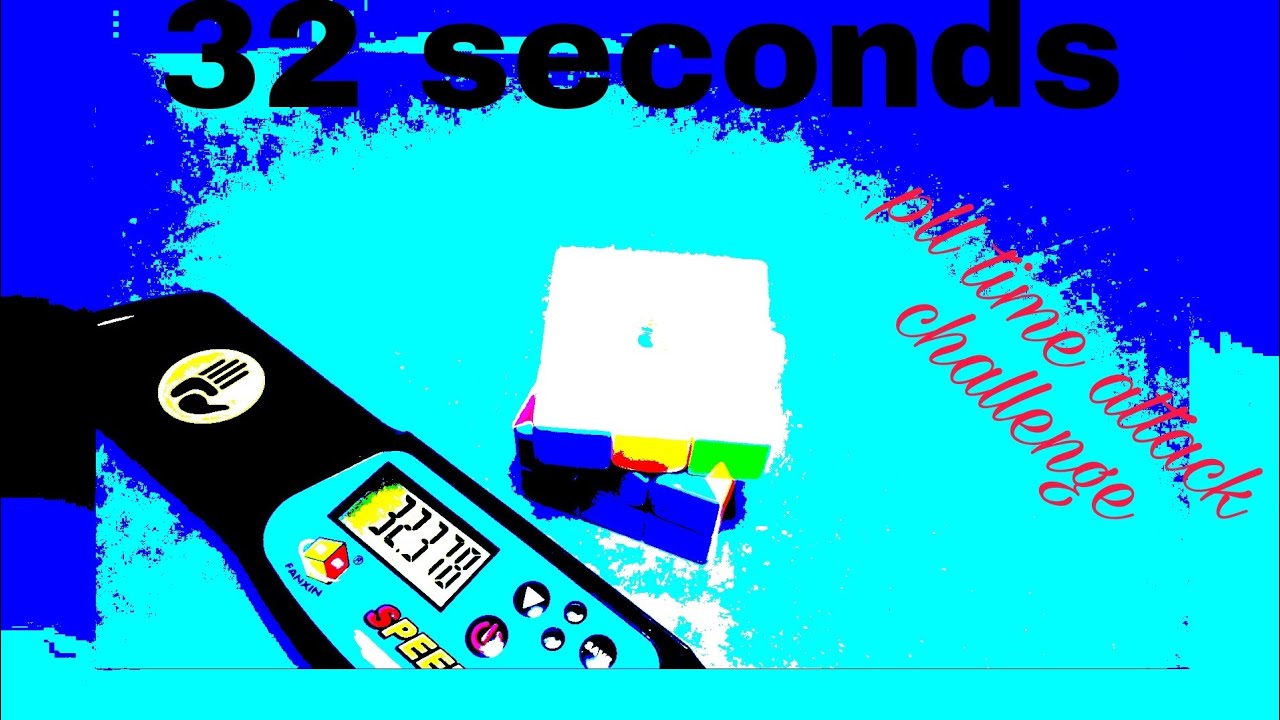 PLL time attack challenge in 32.378 - 9.111 TPS - YouTube