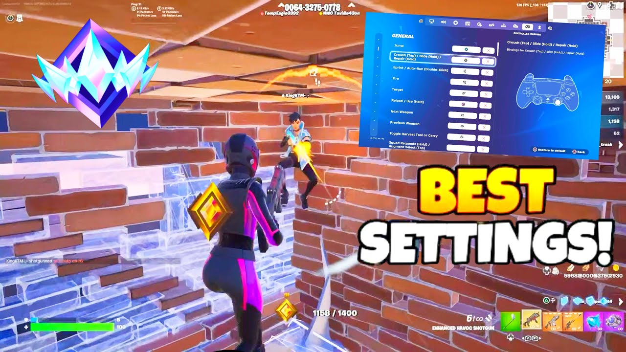 *UPDATED* BEST Controller Settings For RANKED Editing + AIMBOT Fortnite ...