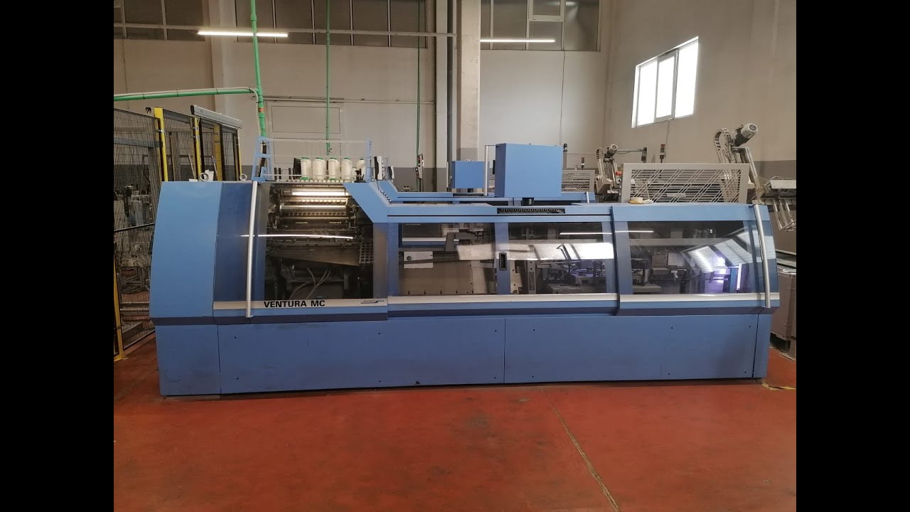 Müller Martini Ventura MC (2012) Fully automatic sewing machine - YouTube