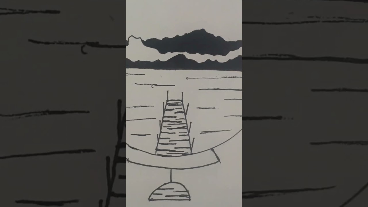 Mountains drawing || ARP ART AND CRAFT - YouTube