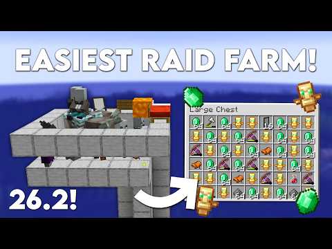 Minecraft: EINFACHE RAID-FARM! (26.2 Tutorial)