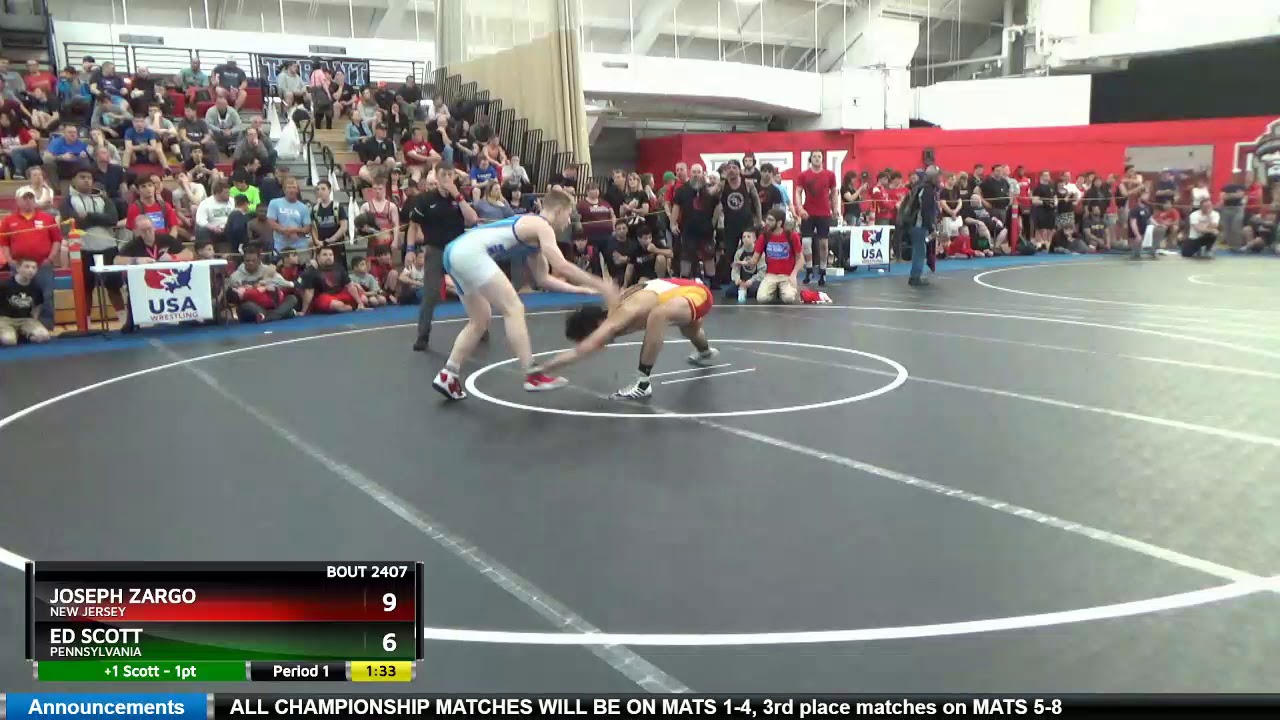 Junior Men 145 Joseph Zargo New Jersey Vs Ed Scott Pennsylvania - YouTube