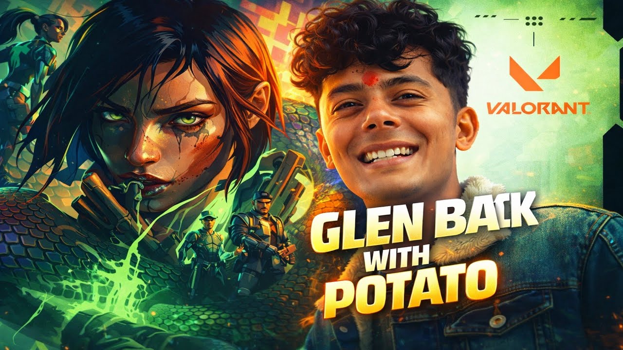 Valorant Live !! Potato pc grind is here !! #glen #60hzgamer - YouTube
