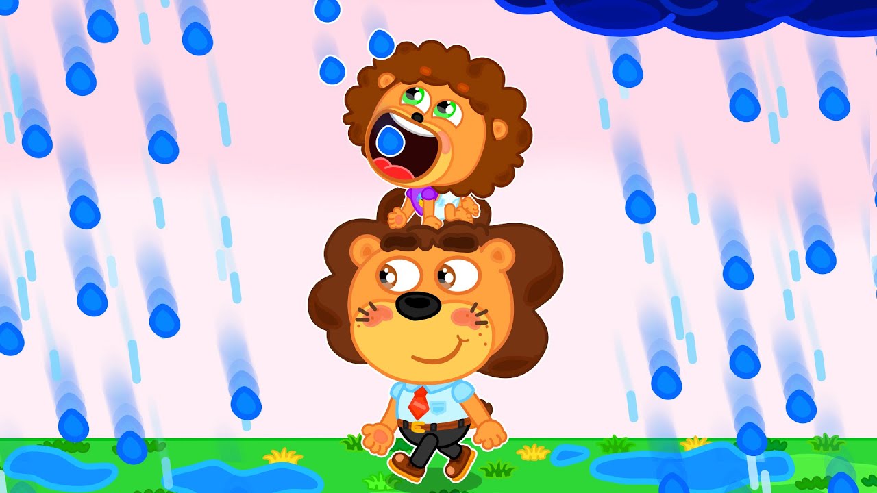 LeonCito | Gotas de arcoiris | Dibujos animados | Video Para Niños ...