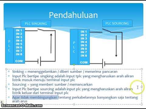 perbedaan sinking dan sourcing pada input plc - YouTube