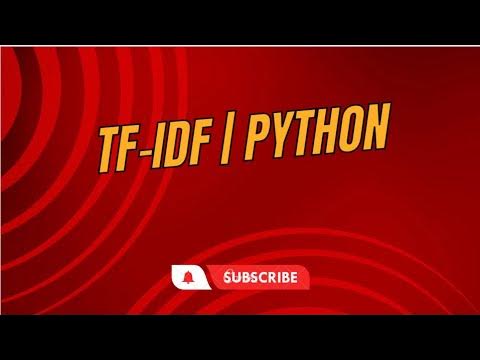 Natural Language Processing | TF-IDF | Python - YouTube
