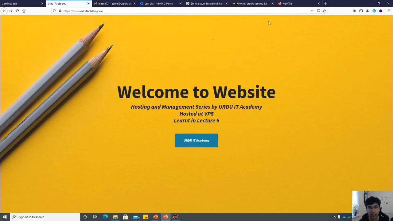 Website hosting and Management Lecture 8 Setting up Email Services , MX Record and Firewall ...
