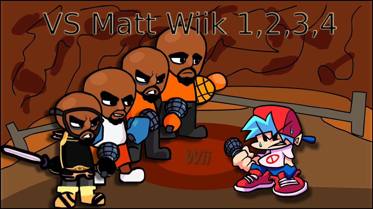 Friday Night Funkin' Matt Wiik 1,2,3,4 (Finally I'm officially battling ...