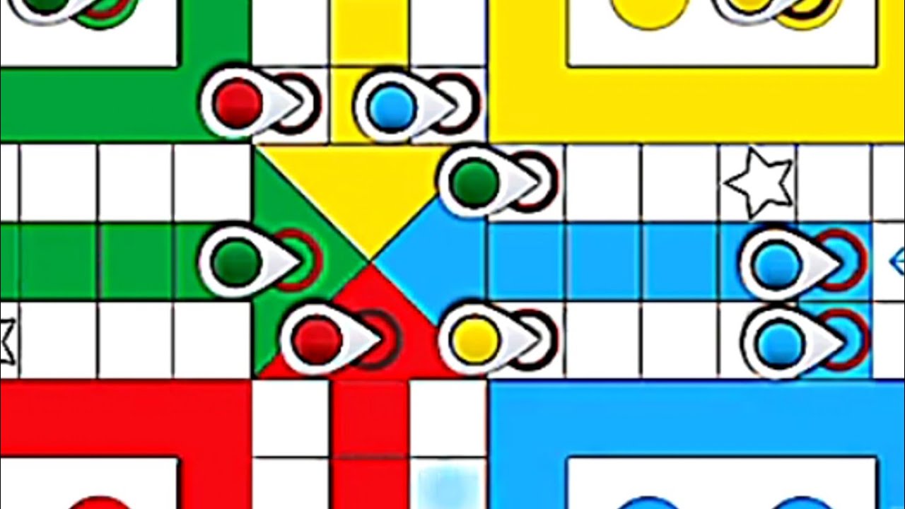 Ludo Game in 4 Players match, Ludo Game in 3 Players match #007 - YouTube