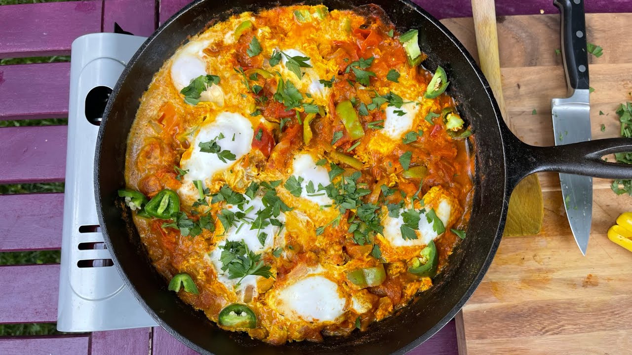 Afghani Style Breakfast - Afghan Eggs - Shakshuka - YouTube