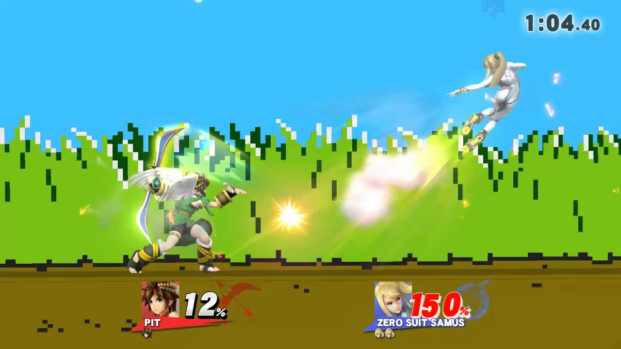 Super Smash Bros. for Wii U | Hidden Pit, Crouching Samus - YouTube