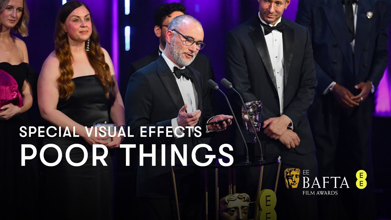 Poor Things wins Special Visual Effects | EE BAFTA Film Awards 2024 - YouTube