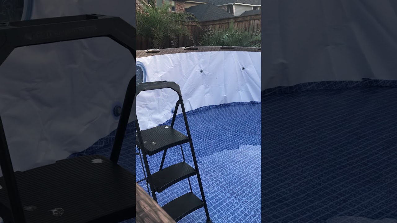 Coleman pool set up with customized skimmer - YouTube