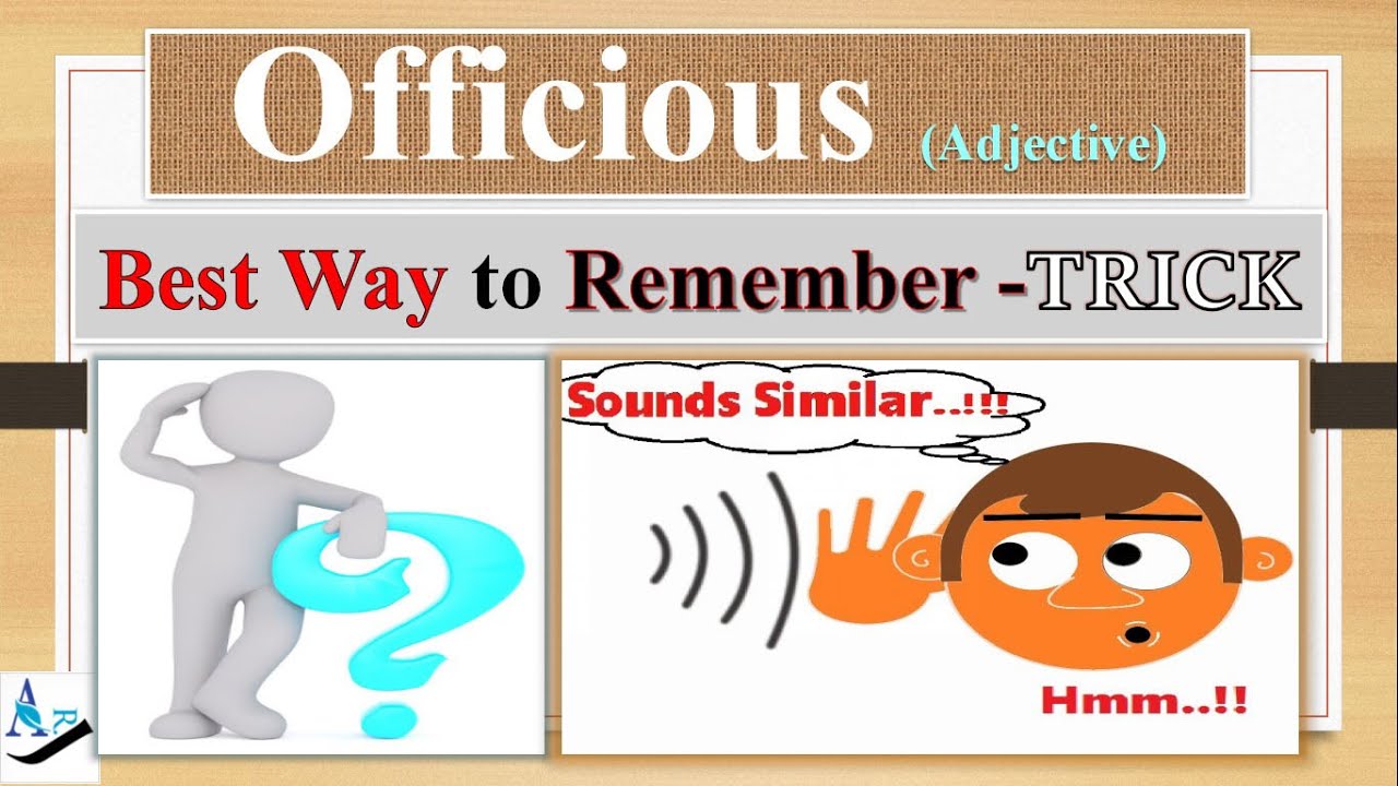 Officious: How to Remember English vocabulary with tricks mnemonics ...
