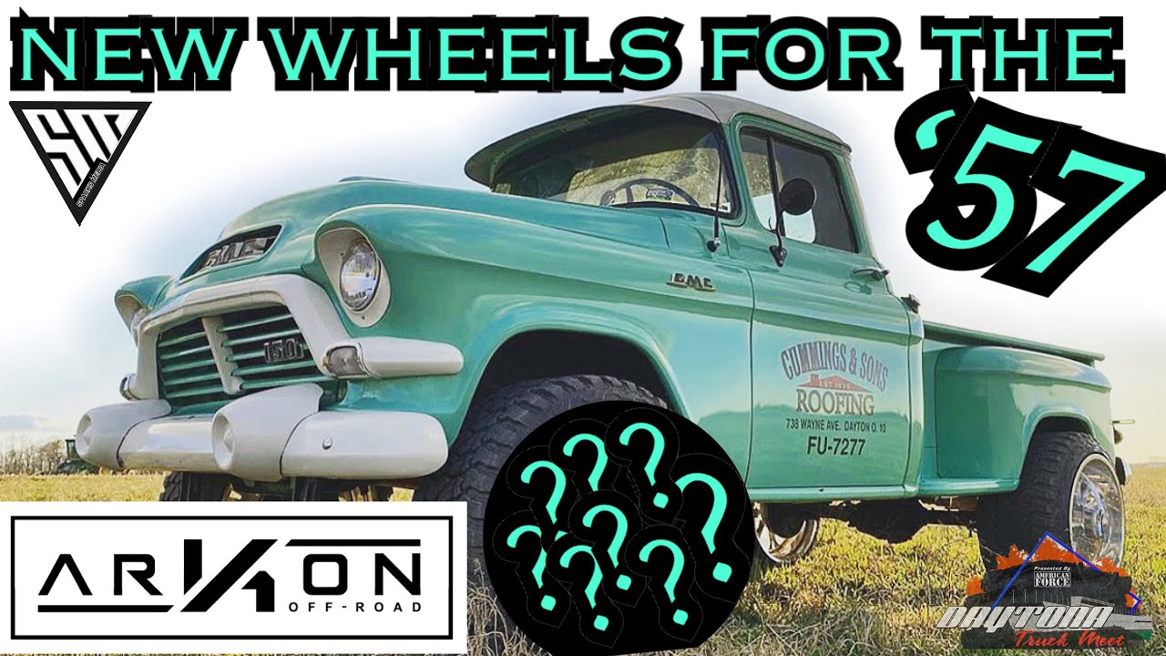 WhistlinDiesels 1957 GMC 150 Gets new HUGE wheels - YouTube