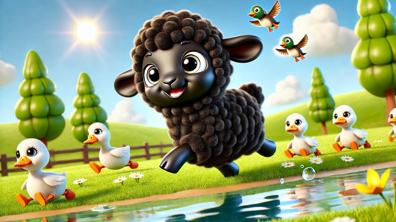 Little Baba Black Sheep 🐑 | A Fun & Heartwarming Adventure for Kids! 🎶🌈 ...