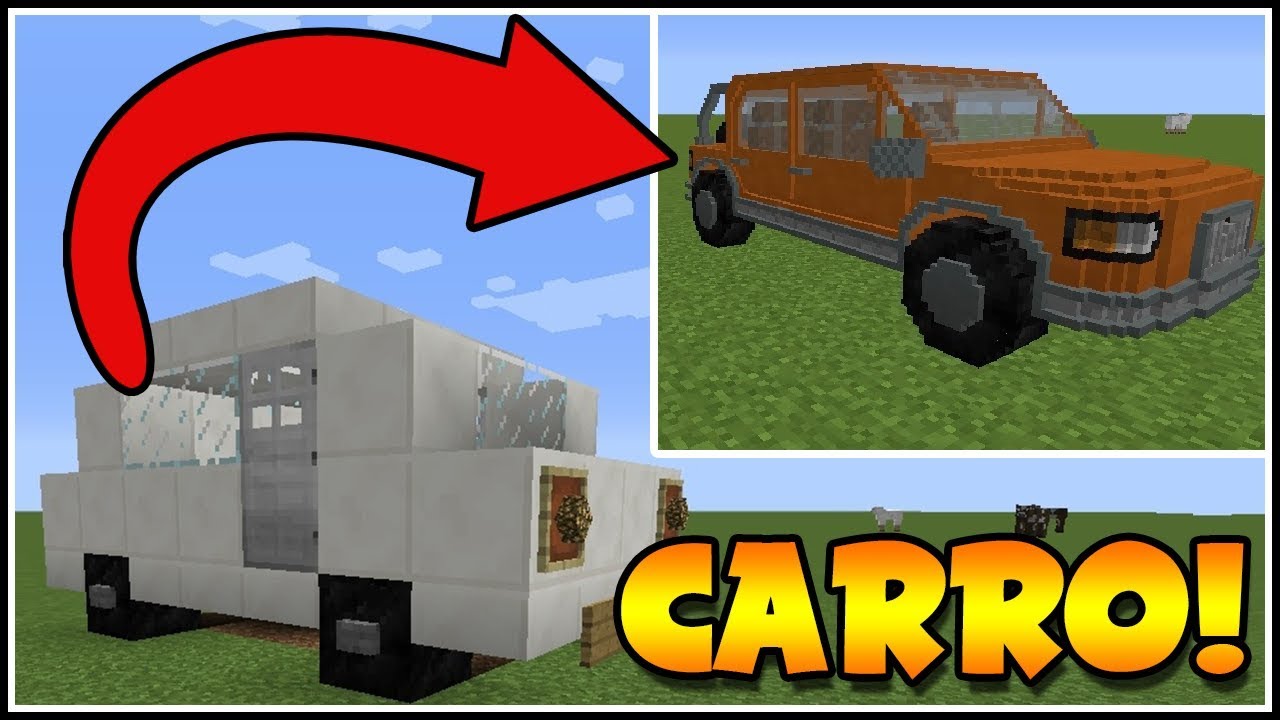 Como Construir Um Carro Realista No Minecraft Youtube