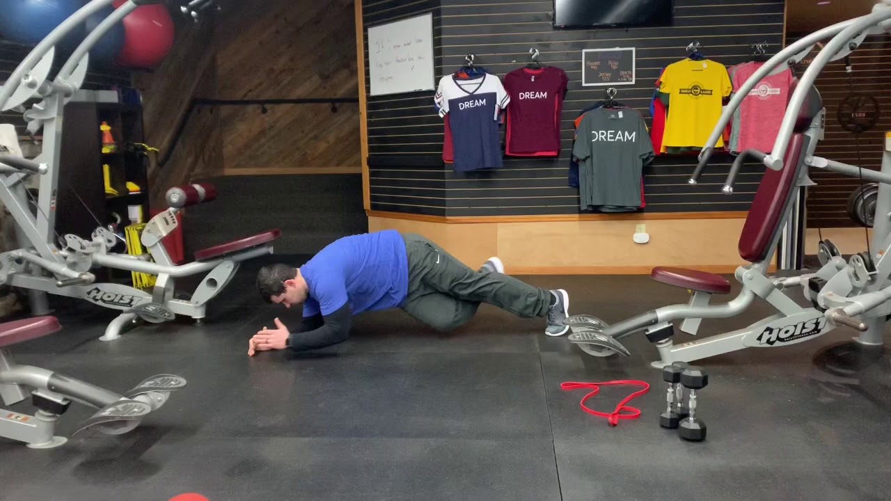 Cross knee plank - YouTube