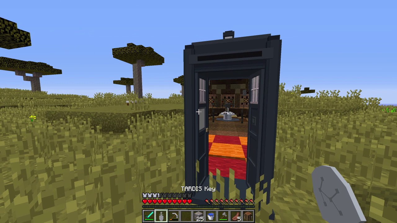 MINECRAFT:The New Tardis Mod [2] FIRST TRIP IN TARDIS (A lot of TARDIS ...