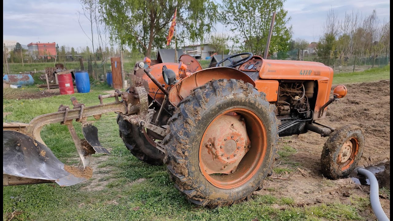FIAT 411R + BORDIN ARATURA |CAB VIEW| hard plowing - YouTube