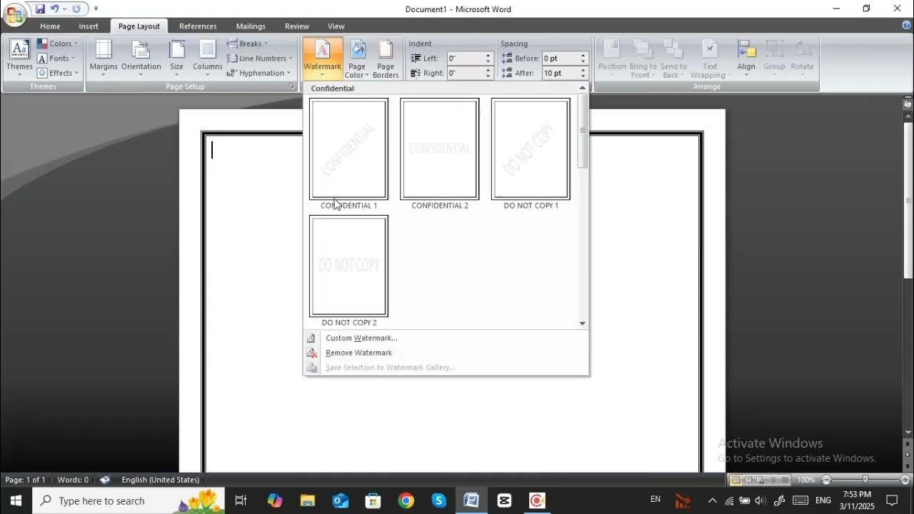 Page layout Setting in MS-Word. - YouTube