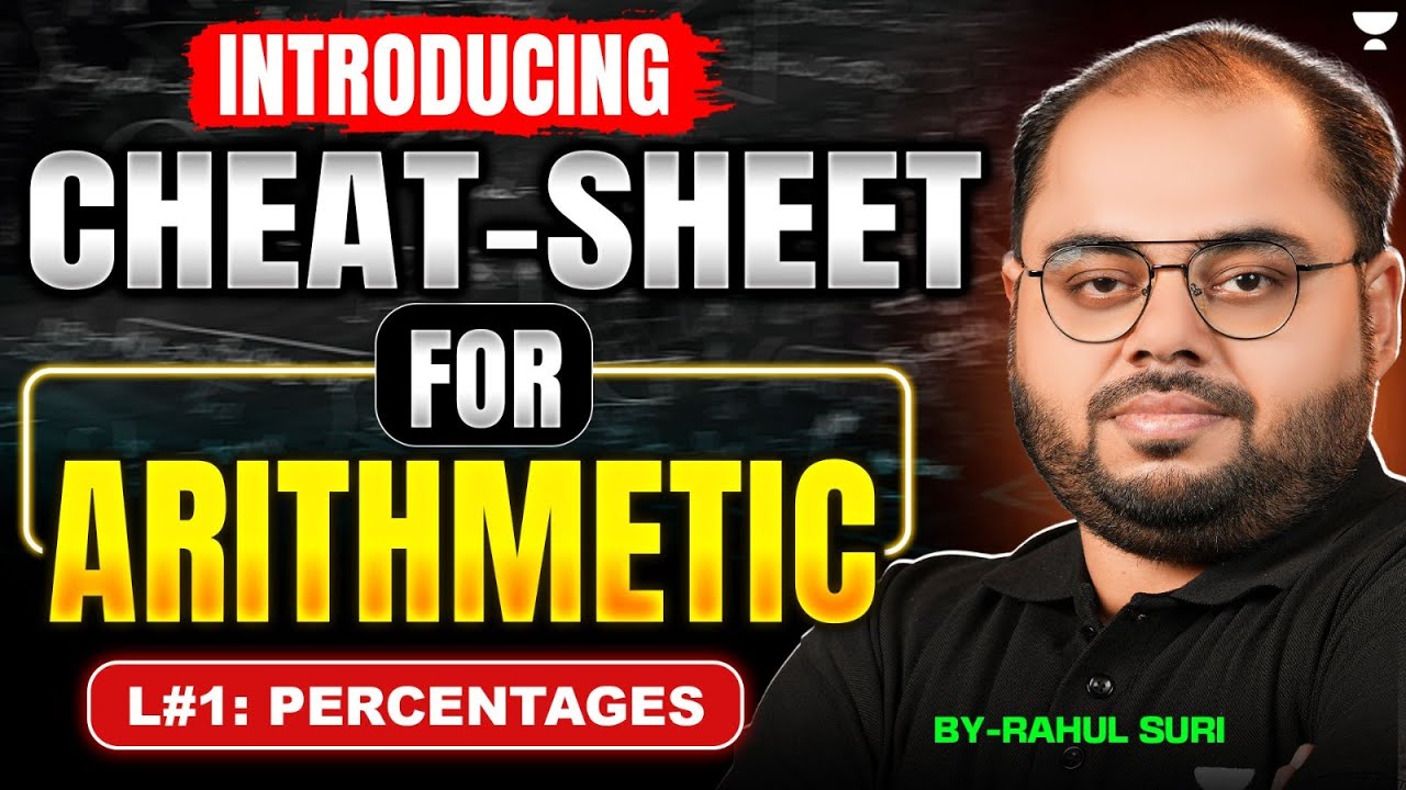 CAT 2025 Quant: Arithmetic REVISION in CHEAT-SHEET by Rahul Suri - YouTube