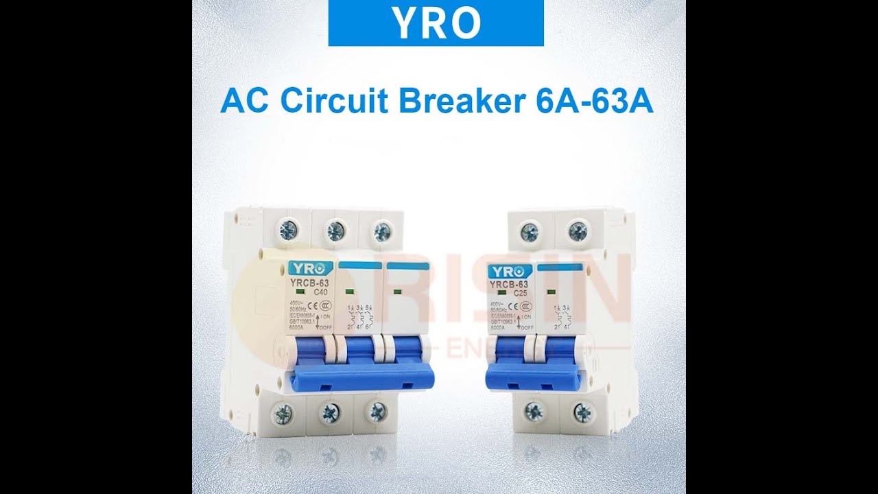 YRO AC 400V Miniature Circuit Breaker YRCB-63 MCB Short Circuit And ...