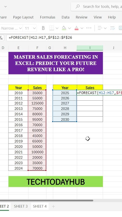 Master Sales Forecasting in Excel: Predict Your Future Revenue Like a Pro! #exceltips # ...