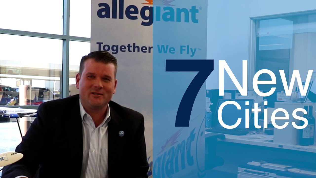 Allegiant Announces Seven New Cities at VPS - YouTube